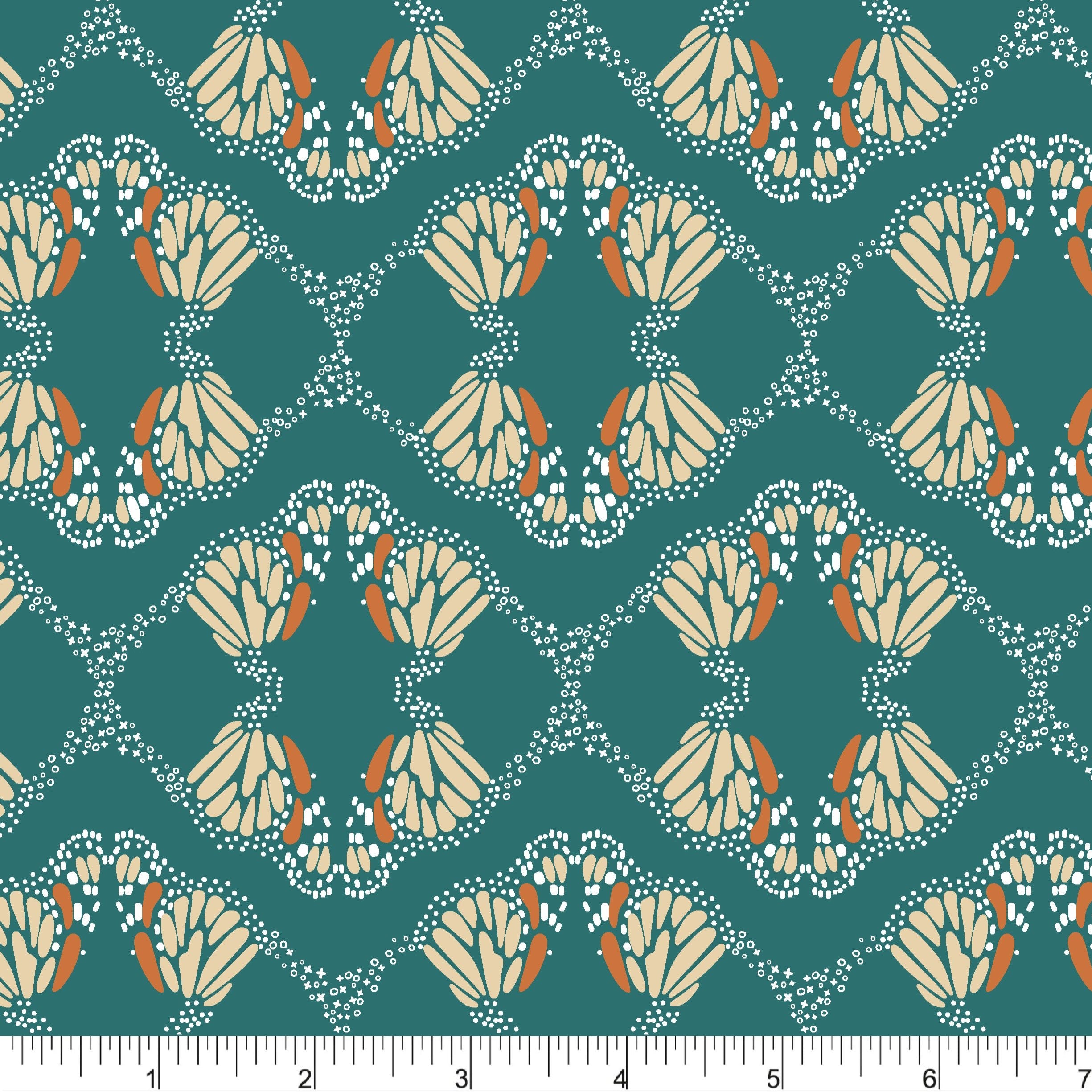 PH0546 Monarch Flight - Upstate by Second Nature Studio for Phoebe Fabrics