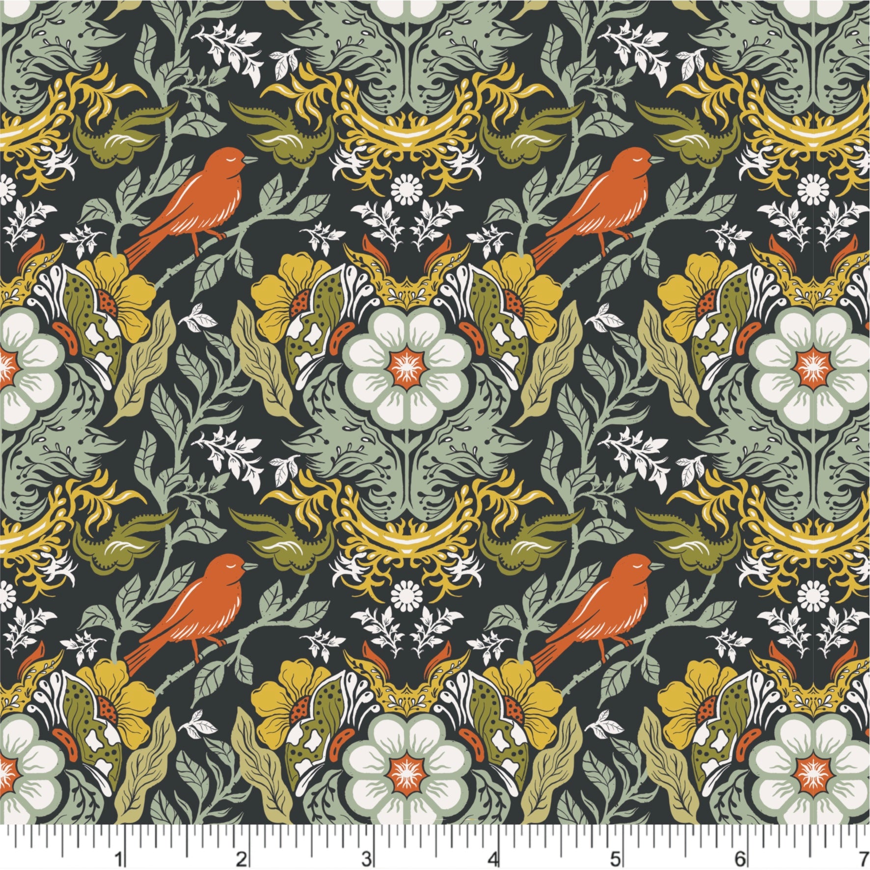 PH0530 Birds and Flowers - Cherries and Blossoms by Papillon Patterns ...